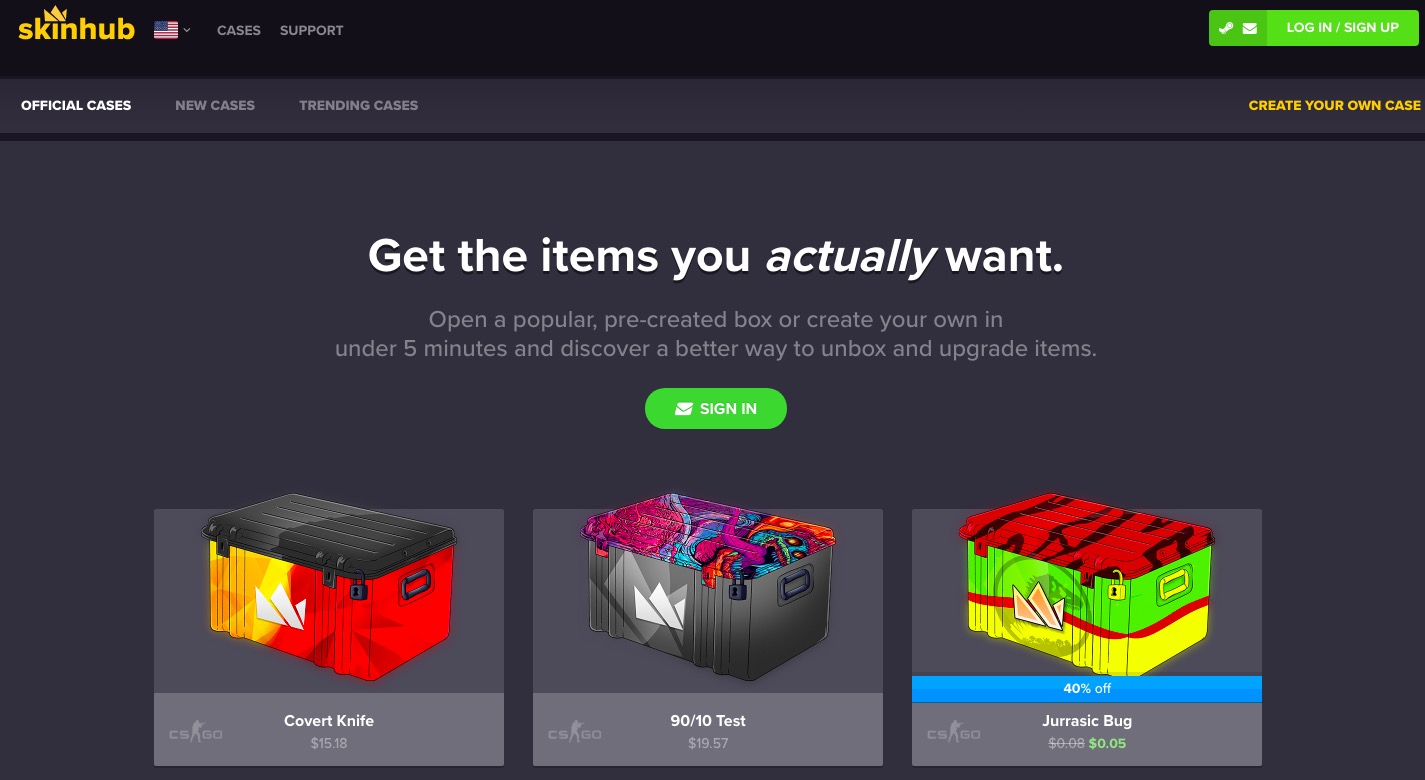 Skinhub Complete Review – CSGO Cosmetics, Bonus Codes And More